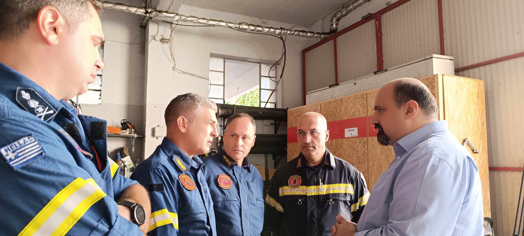 Ο Χρ.Τριαντόπουλος στην Πυροσβεστική Υπηρεσία Βόλου: «Το Πυροσβεστικό ...